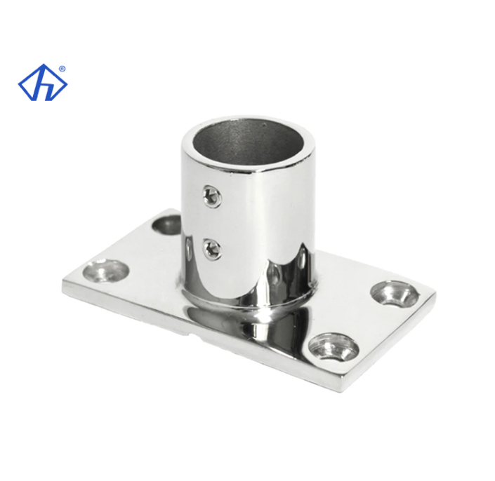 Rail Base 90 Degree Rectangle Stanchion base Heavy Duty Pipe Fittings ...