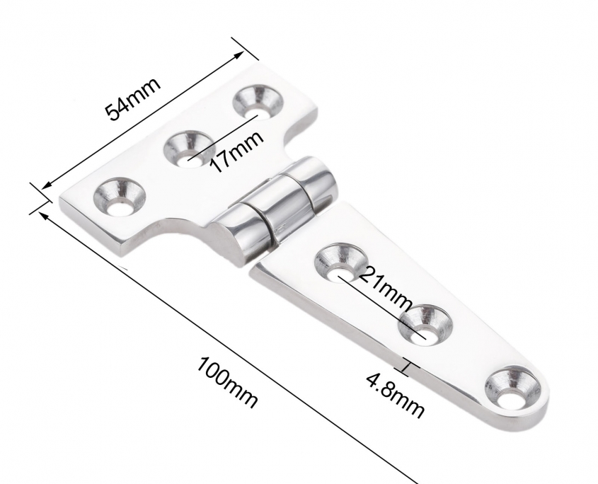 Customized SS316 Cast T Shape Hinge (100*54mm) Stainless Yacht Strap ...