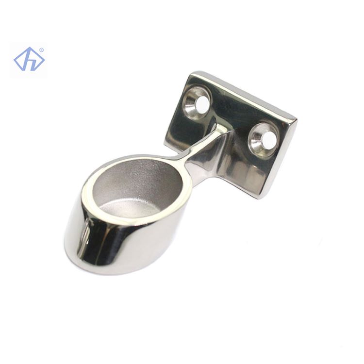 Yacht 60 Degree End-right Handrail Fitting Aft End Rail Stanchion Boat ...